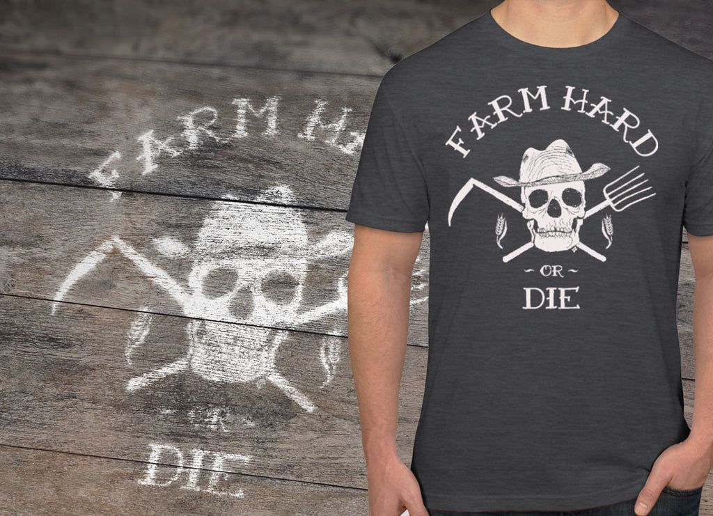BEST SELLER Men's Farm Hard or Die Crew T-Shirt